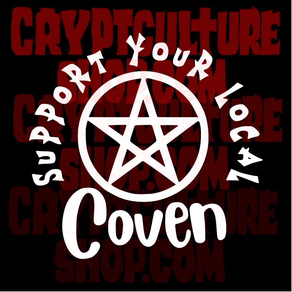 Occult Support Your Local Coven Vinyl Decal – Crypt Culture