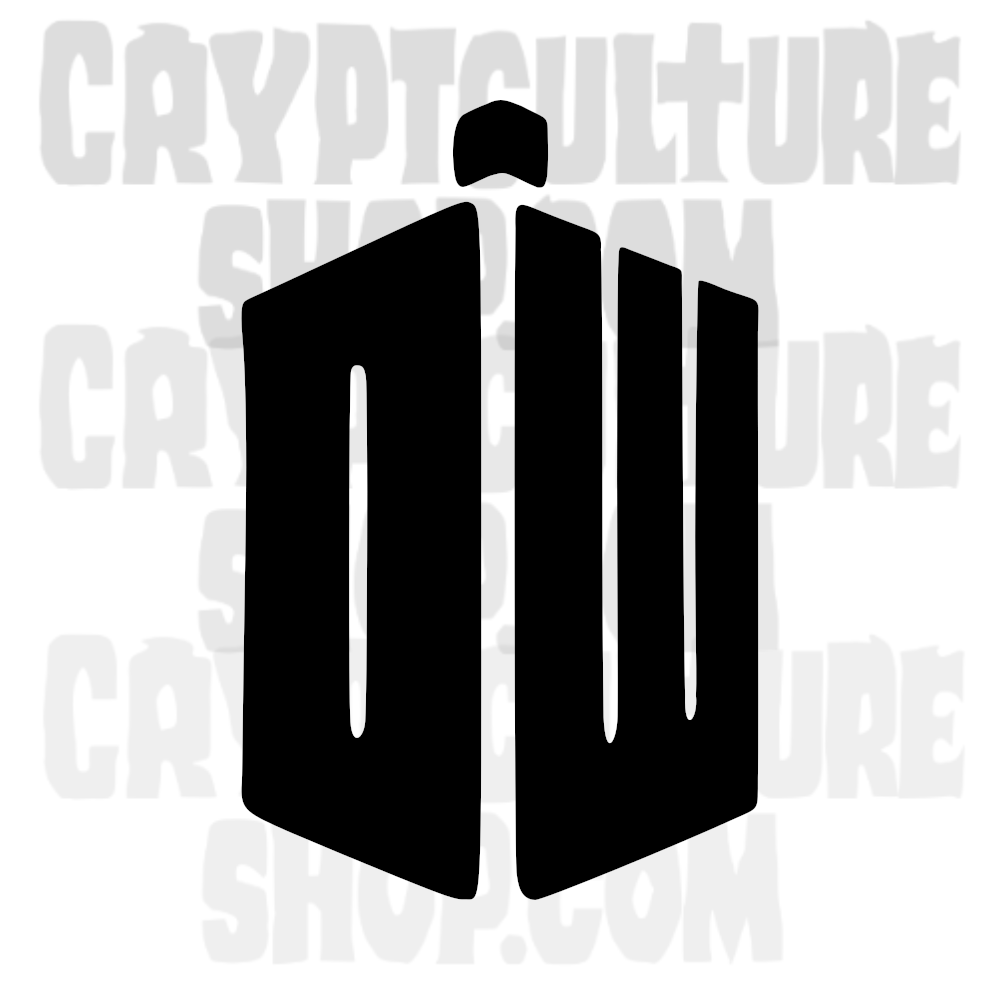 Doctor Who DW Vinyl Decal – Crypt Culture