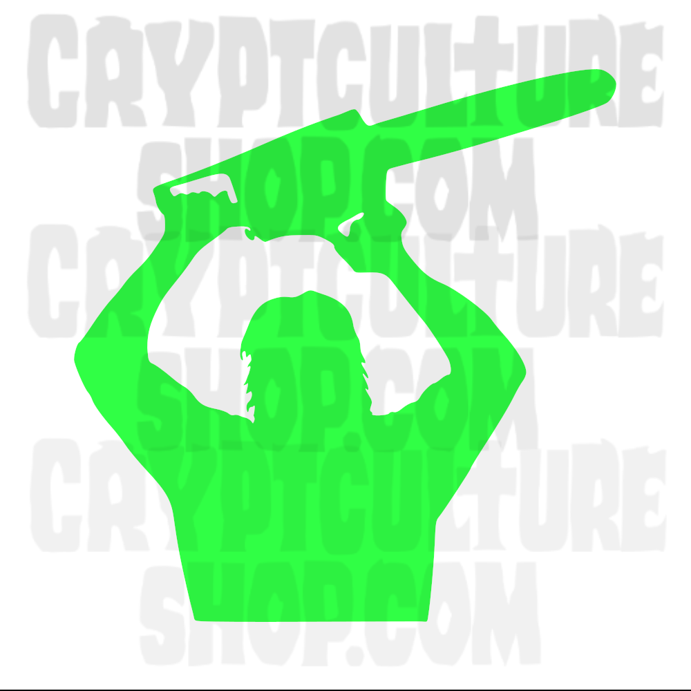 Texas Chainsaw Massacre Leatherface v2 Vinyl Decal – Crypt Culture