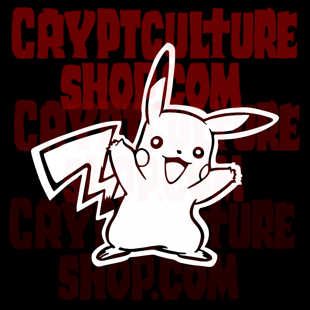 Anime Pokemon Pikachu Vinyl Decal – Crypt Culture