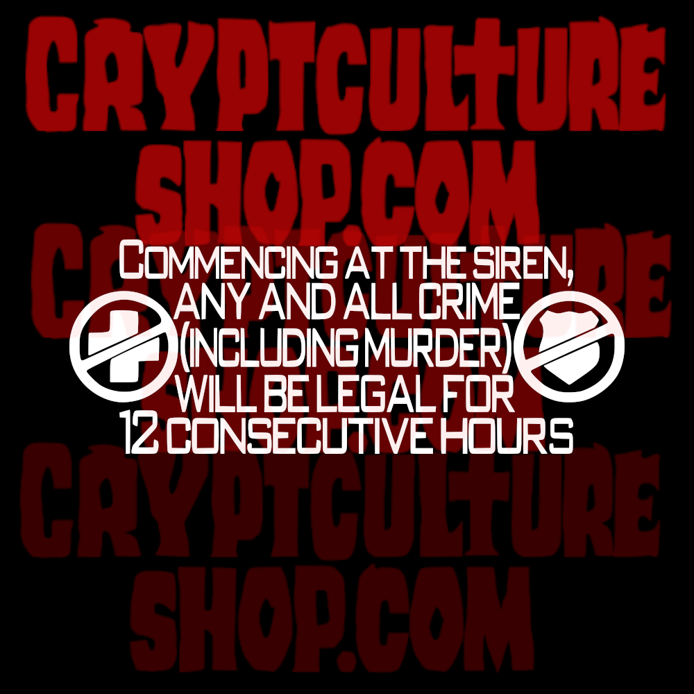 Purge Alert Message Vinyl Decal – Crypt Culture