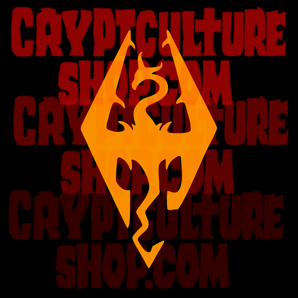 Elder Scrolls Skyrim Symbol Vinyl Decal – Crypt Culture