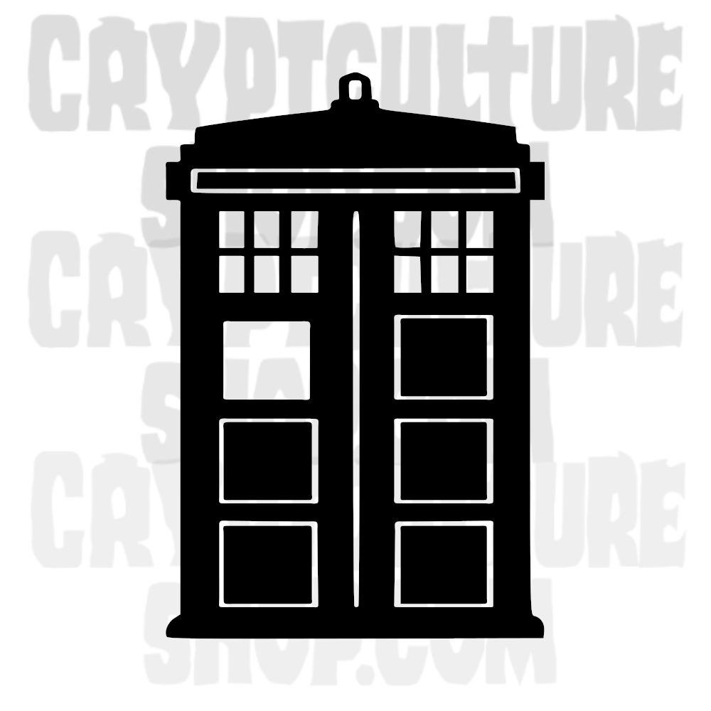 Doctor Who Tardis Vinyl Decal – Crypt Culture