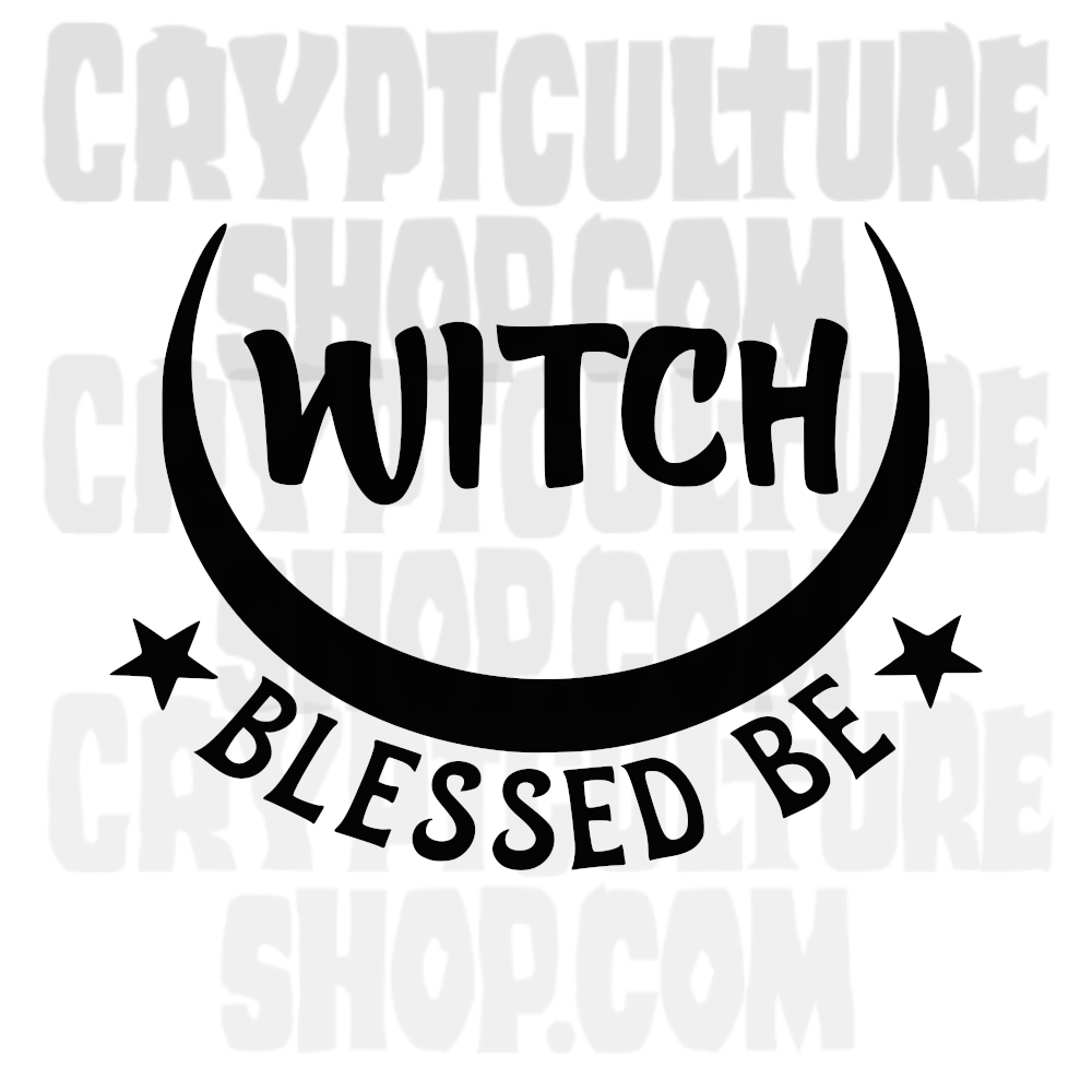 Occult Witch Blessed Be Vinyl Decal – Crypt Culture